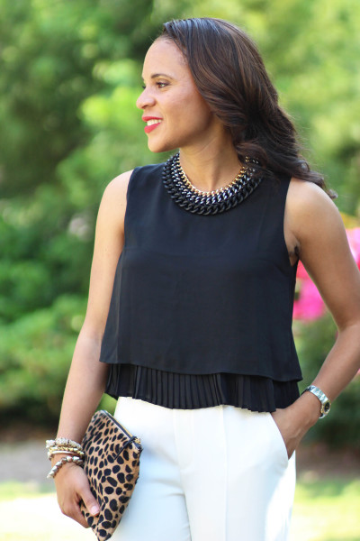 How to Wear a Crop Top to Work - Nicole to the Nines